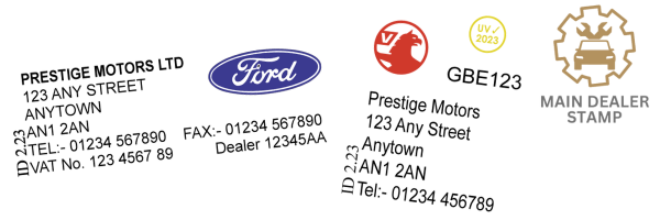 Service Book Stamps | Suitable for stamping service documents | Stamps ...