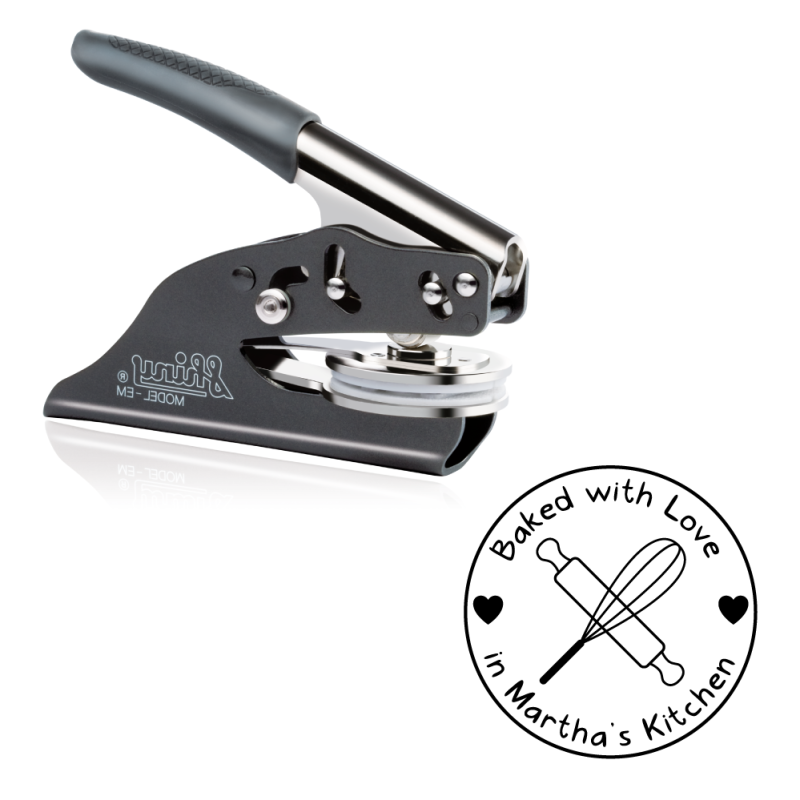 Shiny 35mm Custom Paper Embossing Press Stamp - Stamps Direct Ltd