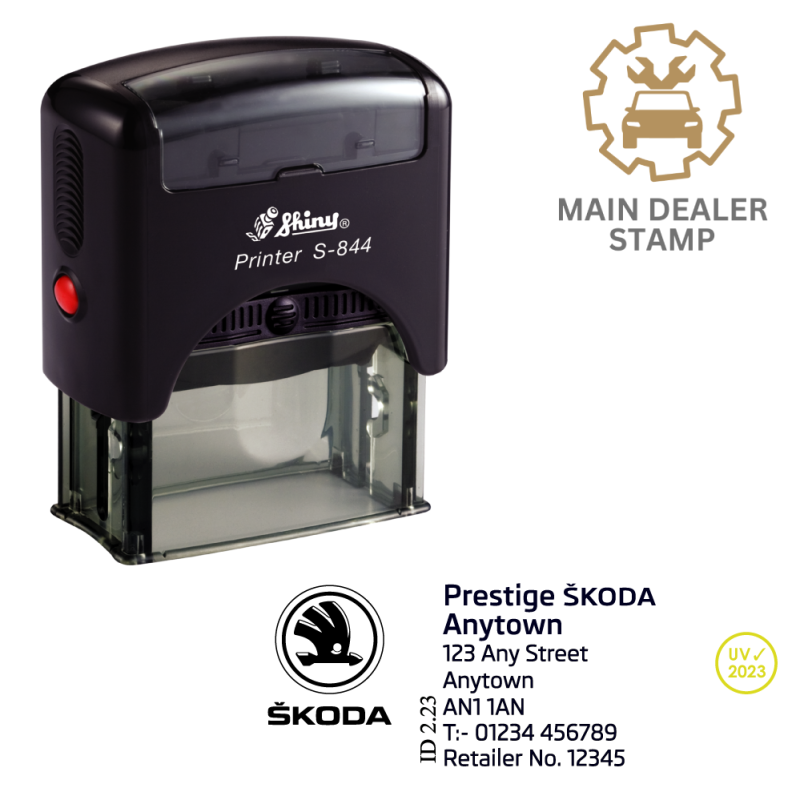 Skoda Main Dealer Service Stamp - Stamps Direct Ltd