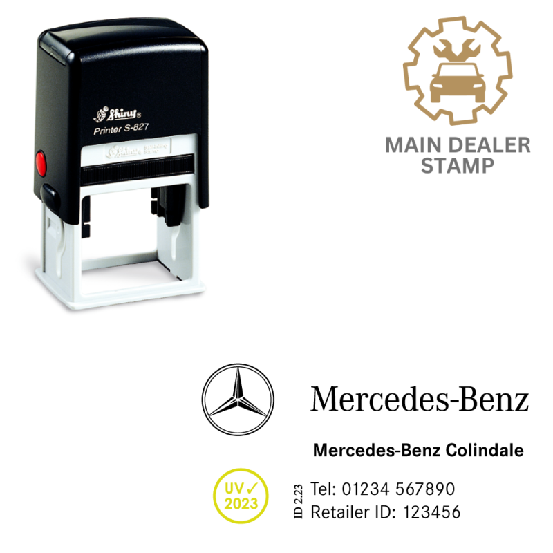 Mercedes-Benz Main Dealer Service Stamp - Stamps Direct Ltd