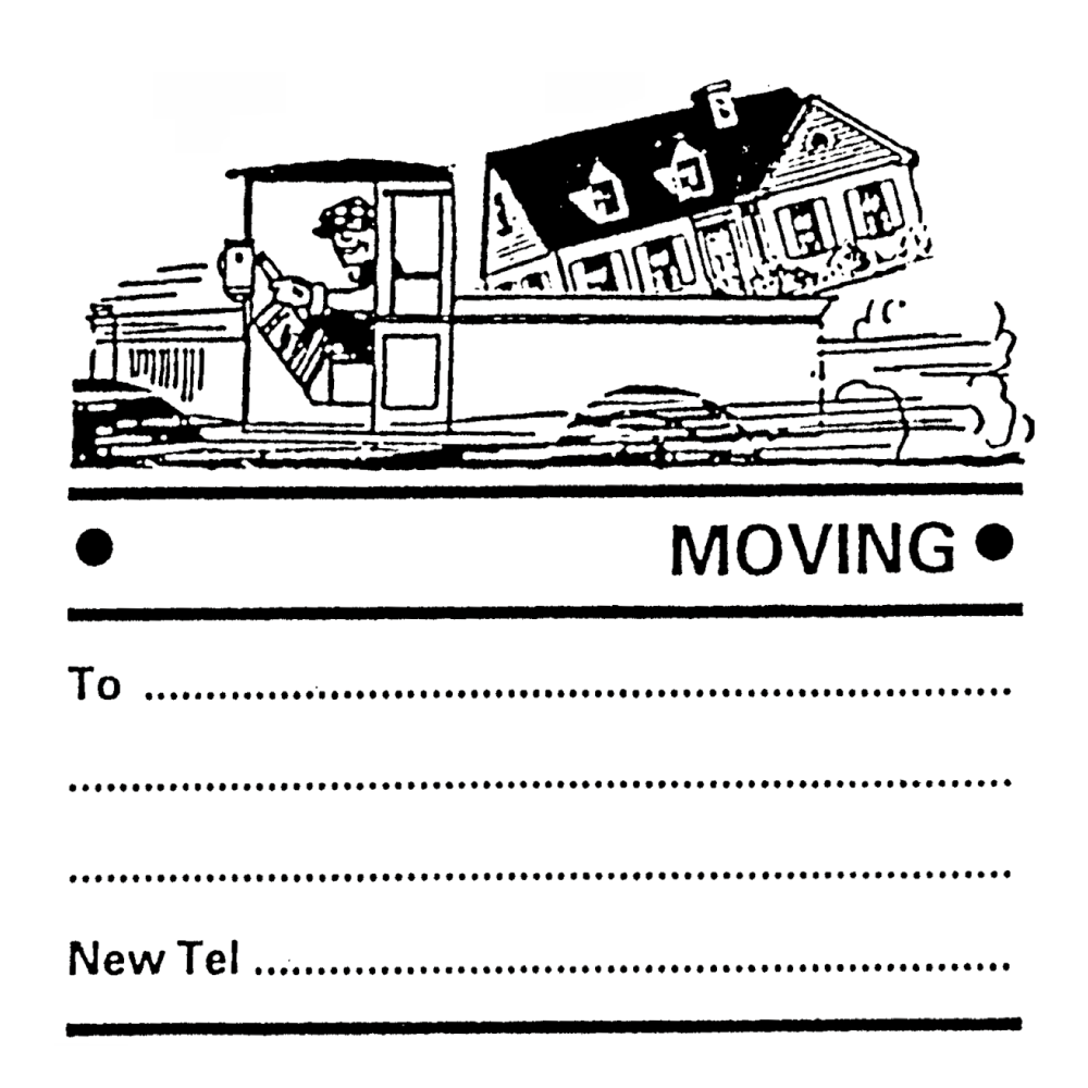 Moving Rubber Stamp - Stamps Direct Ltd