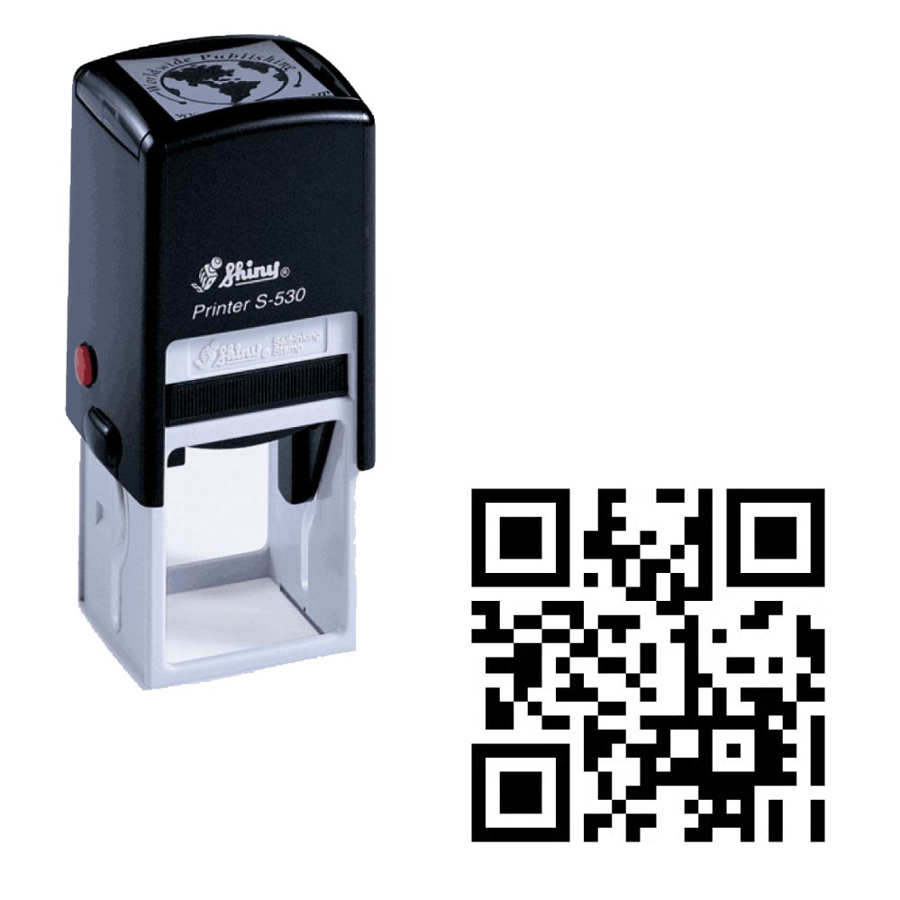 QR Code Self-inking Stamp - Stamps Direct Ltd