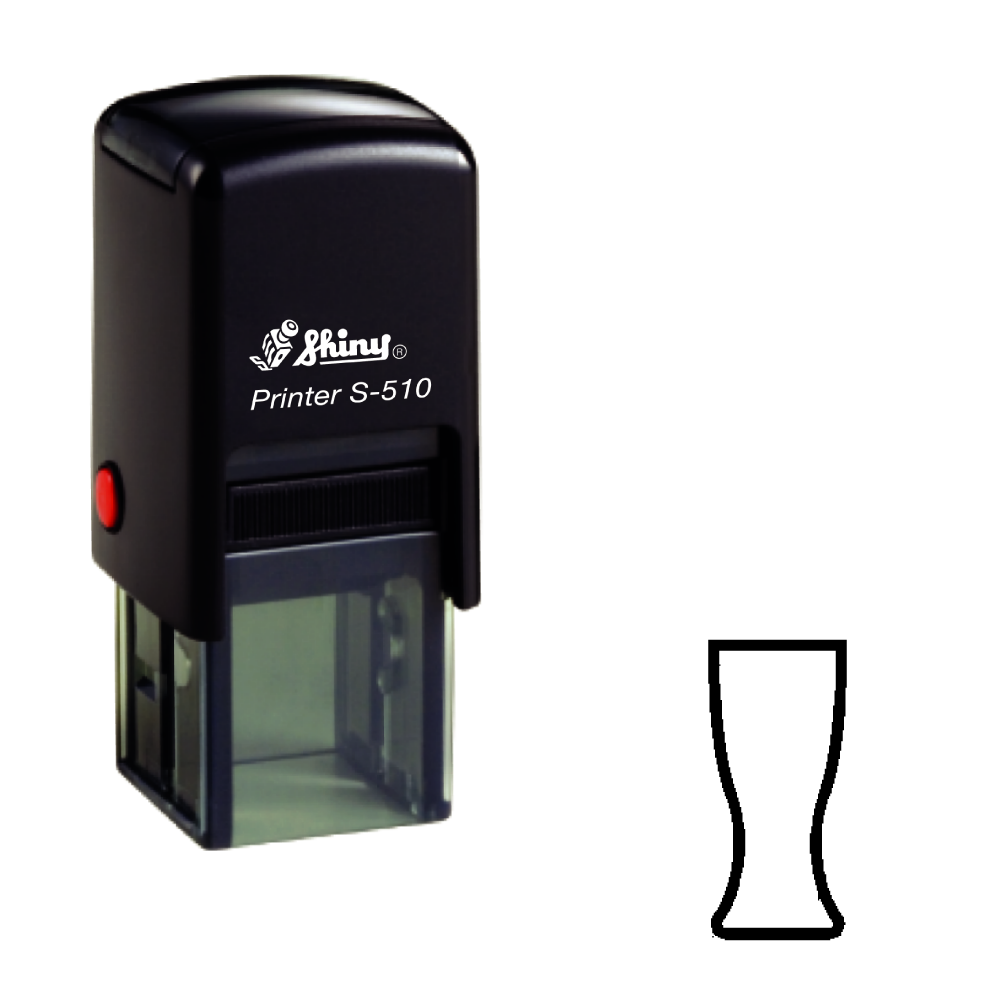 Beer Glass No.2 Loyalty Card Self-inking Rubber Stamp - Stamps Direct Ltd