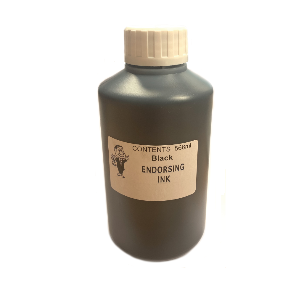 Endorsing Ink 568ml Suitable For Re-Inking Ink Pads - Stamps Direct Ltd