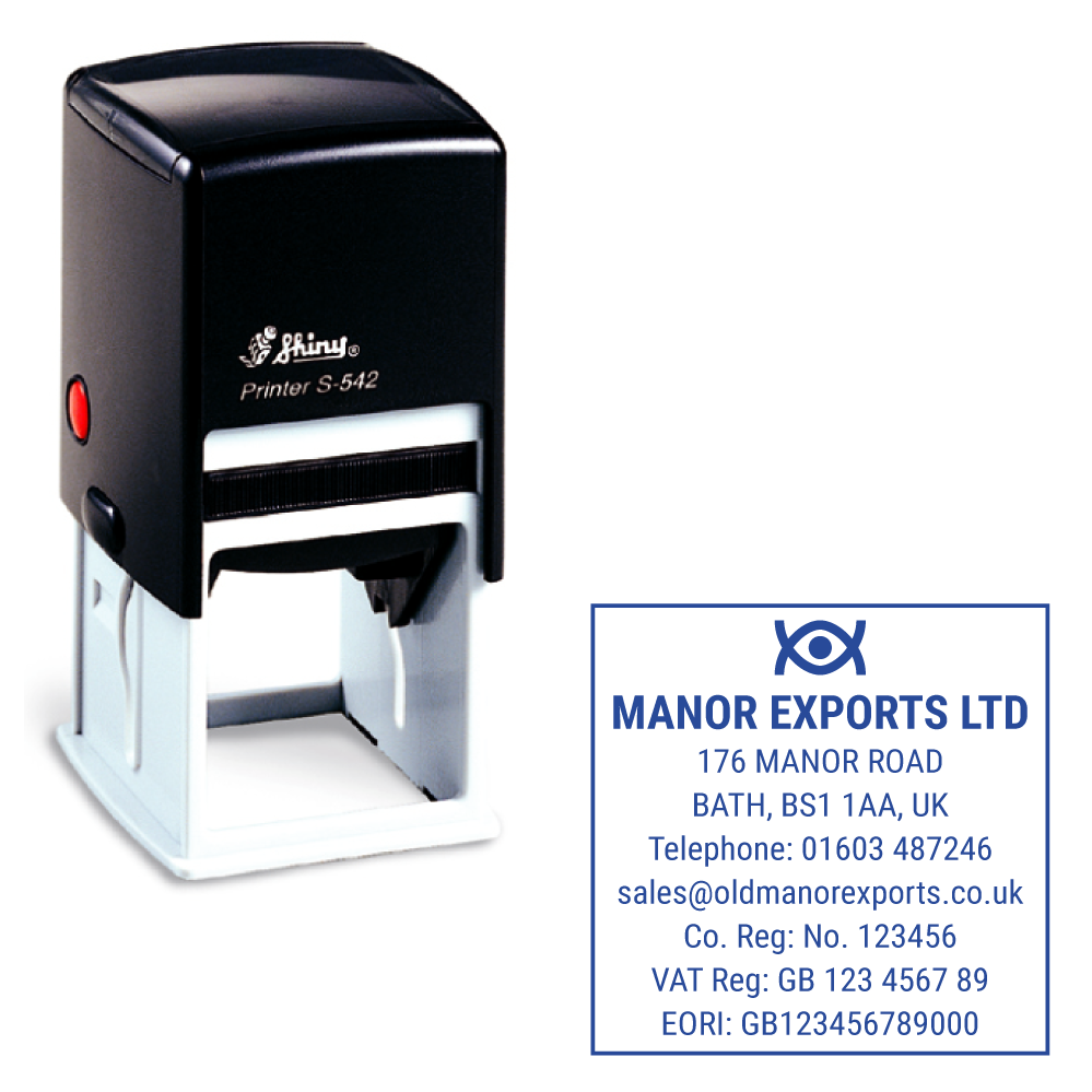 Square Self-inking Company Stamp - Stamps Direct Ltd