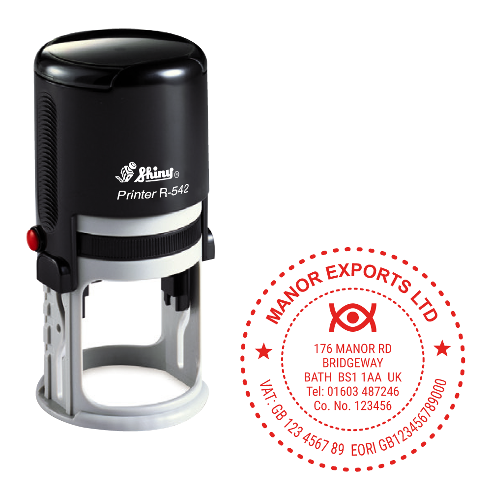 Circular Self-inking Company Stamp - Stamps Direct Ltd