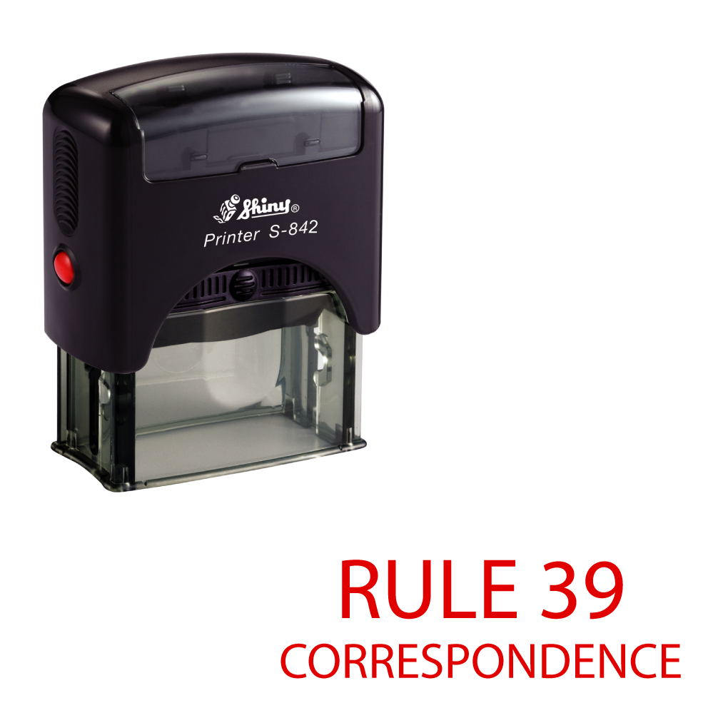 Rule 39 Self-inking Stamp - Stamps Direct Ltd