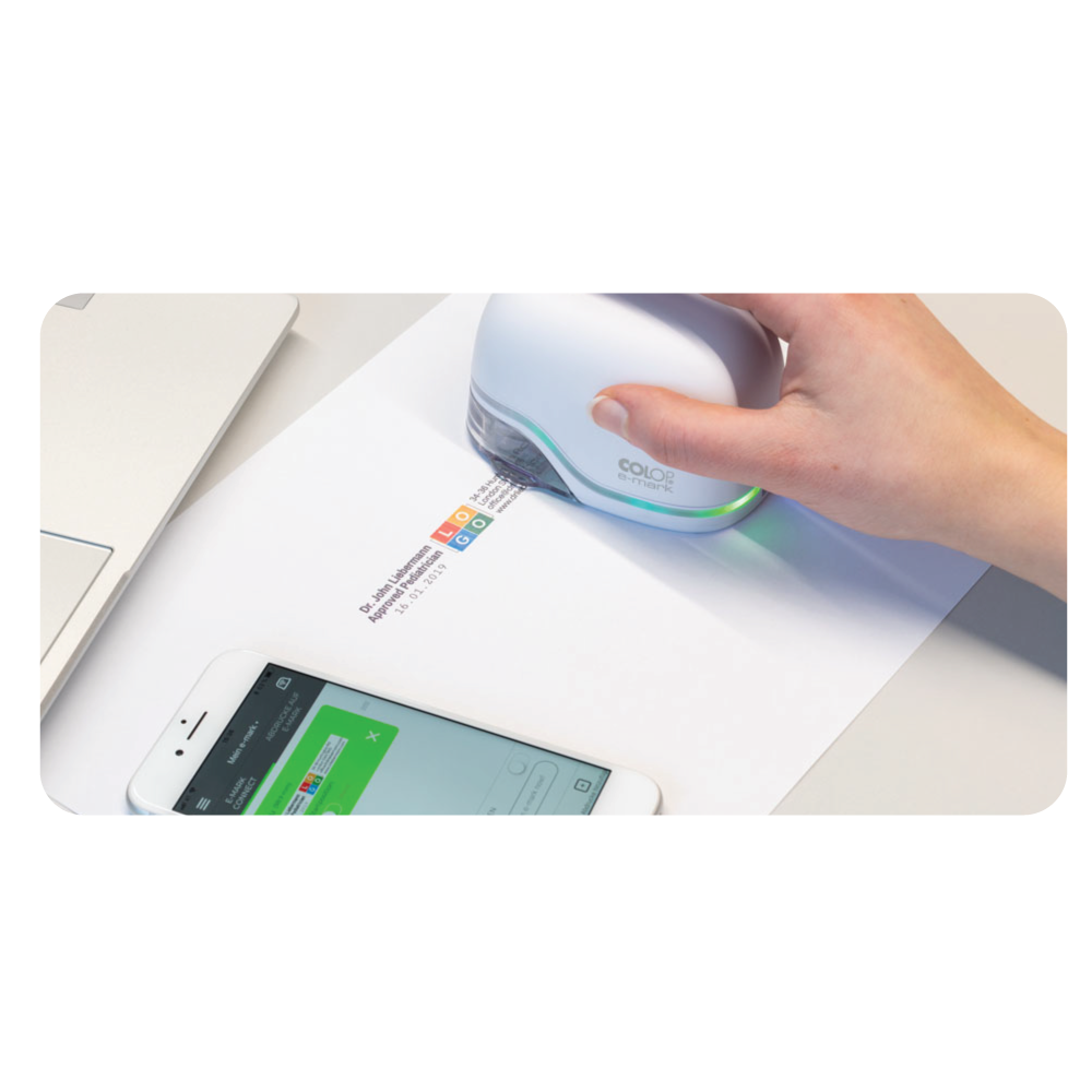 COLOP E-mark Portable Handheld Printer Kit - Stamps Direct Ltd