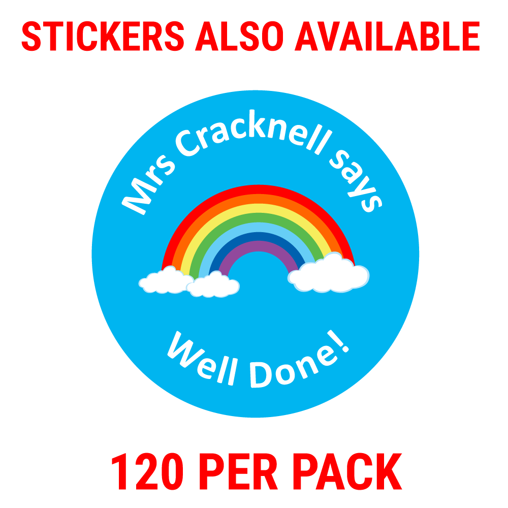 Shiny Custom Text Rainbow Self-Inking Rubber Stamp - Stamps Direct Ltd