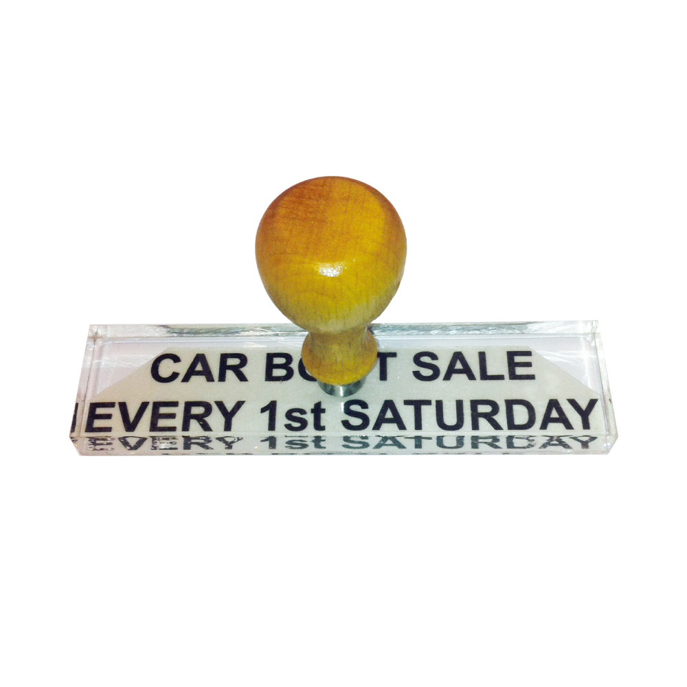 Traditional Rubber Stamp 125 x 25mm - Stamps Direct Ltd