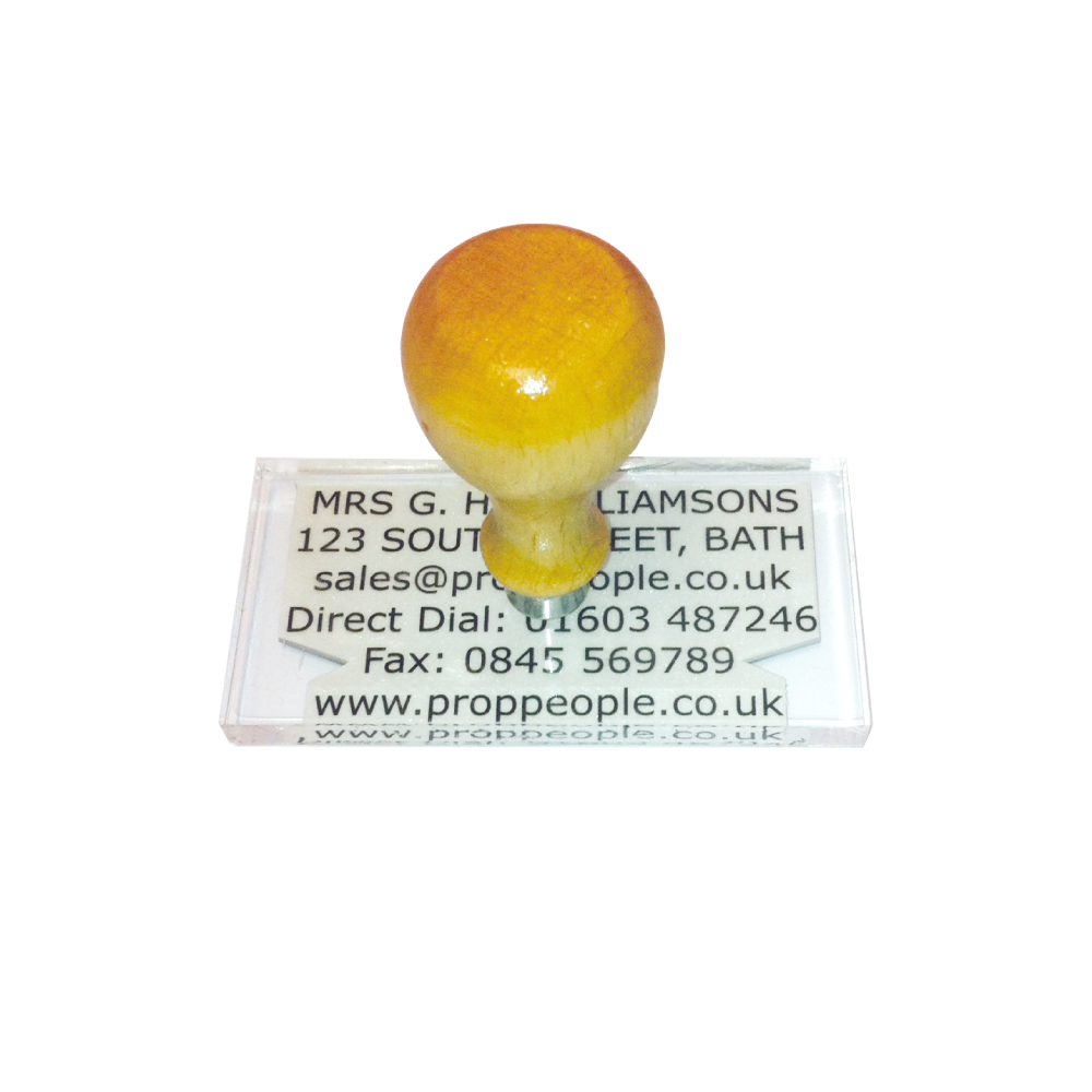 Traditional Rubber Stamp 75 x 38mm - Stamps Direct Ltd