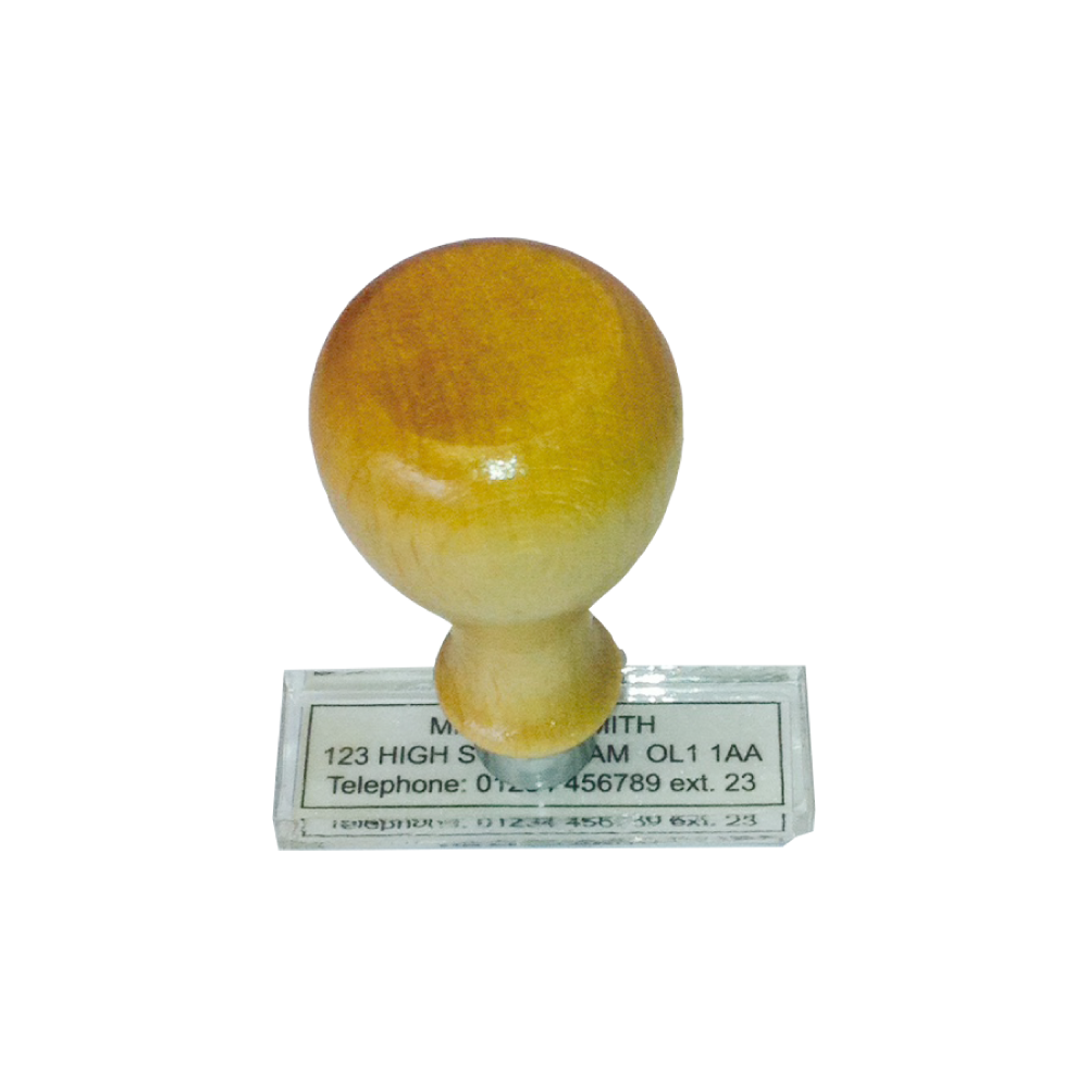 Traditional Rubber Stamp 50 x 12mm - Stamps Direct Ltd