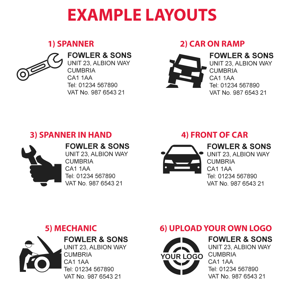 Generic Service Book Stamp - Stamps Direct Ltd