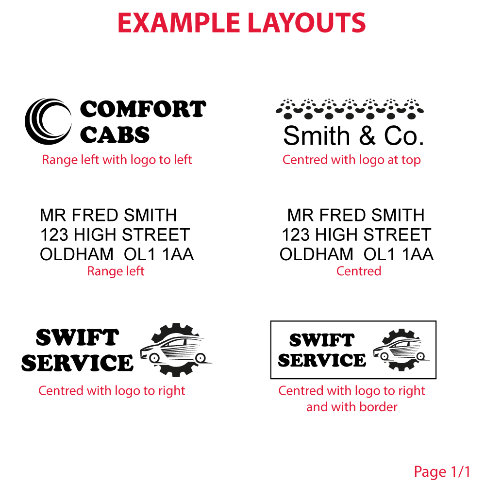 Self-inking Stamp Printer S-842 - Stamps Direct Ltd