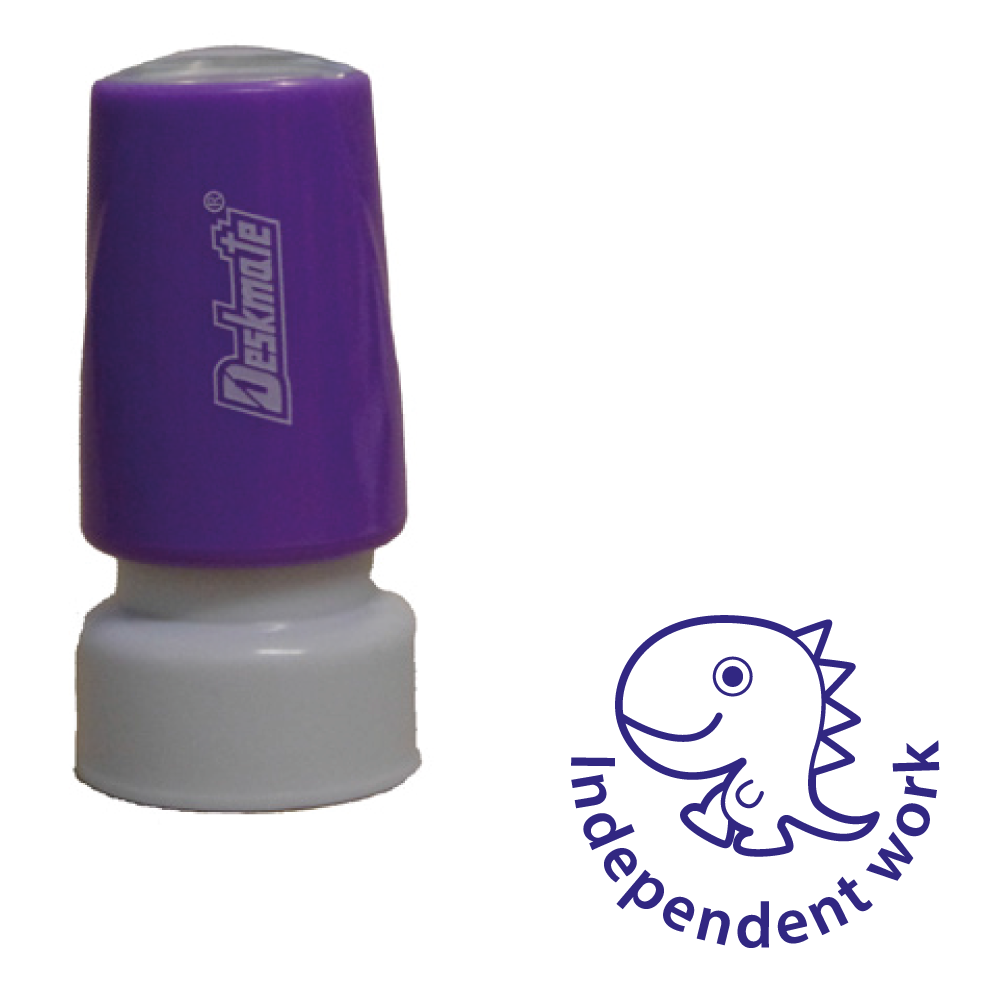 Independent work Pre-inked Single Deskmate Stamp - Stamps Direct