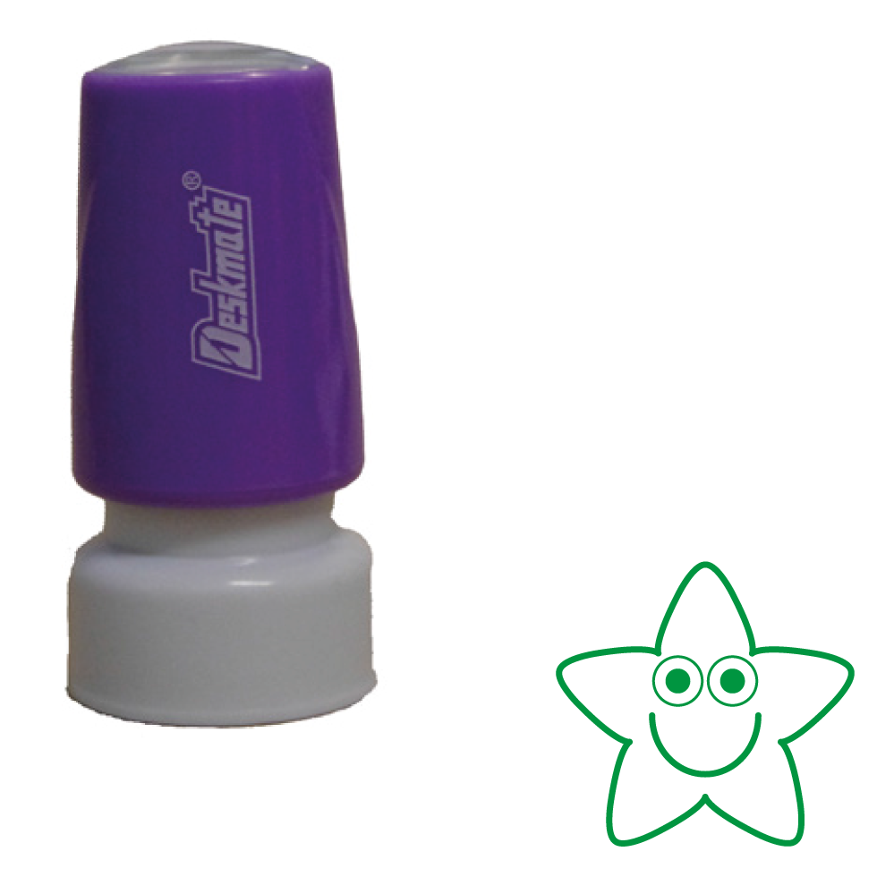 Star Pre-inked Single Deskmate Stamp - Stamps Direct
