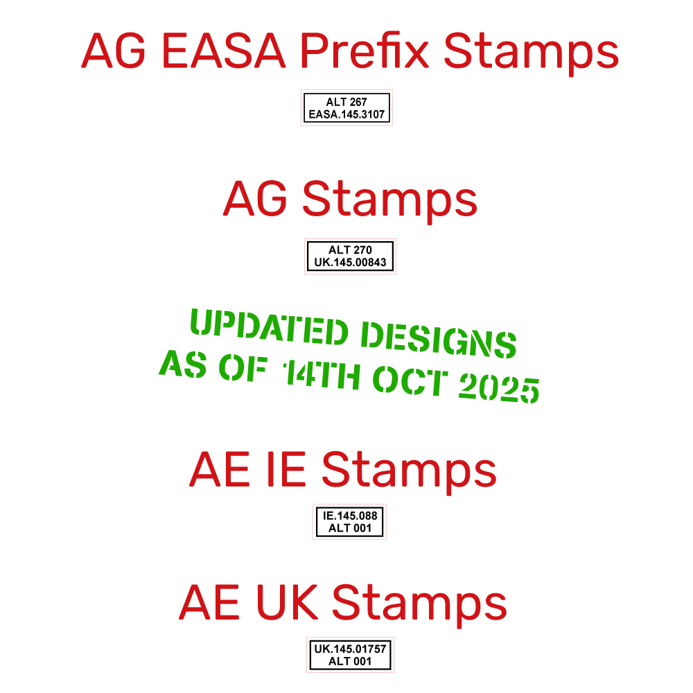 AG EASA and AG Prefix Stamps (UPDATED 14-10-25) - Stamps Direct Ltd