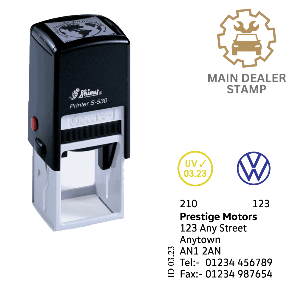 VW Main Dealer Service Stamp - Stamps Direct Ltd