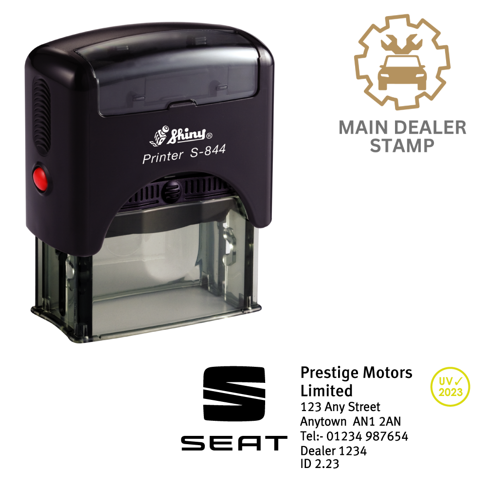 Seat Main Dealer Service Stamp - Stamps Direct Ltd