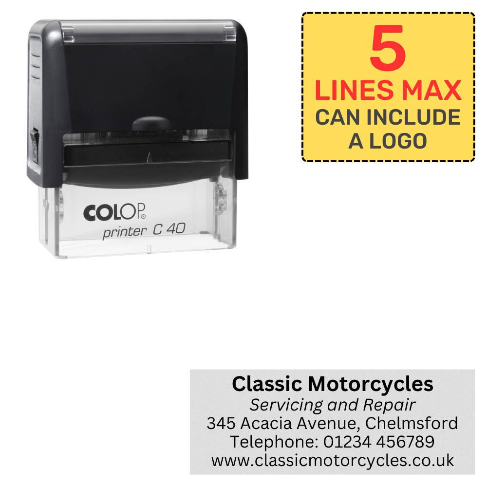 Colop C40 Self-Inking Rectangular Stamps | Buy at Stamps Direct