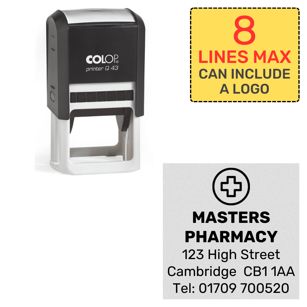Colop Q43 Self-Inking Square Stamps | Buy at Stamps Direct