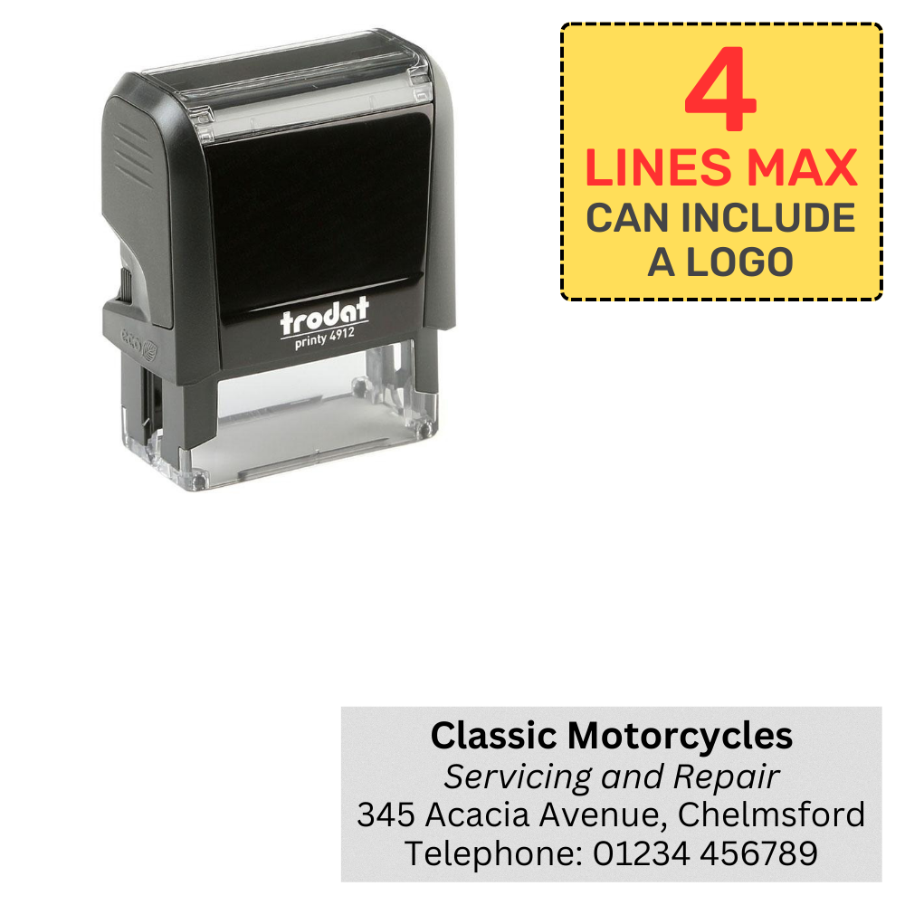 Trodat Self-Inking Rectangular Stamps (4912) | Stamps Direct