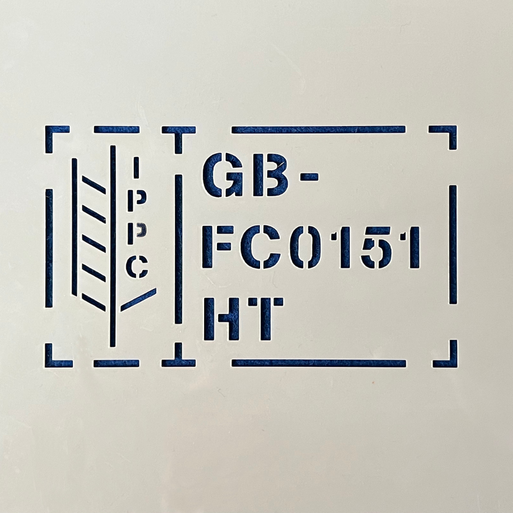 IPPC - ISPM 15 Stencil - 120 x 70mm - Stamps Direct Ltd