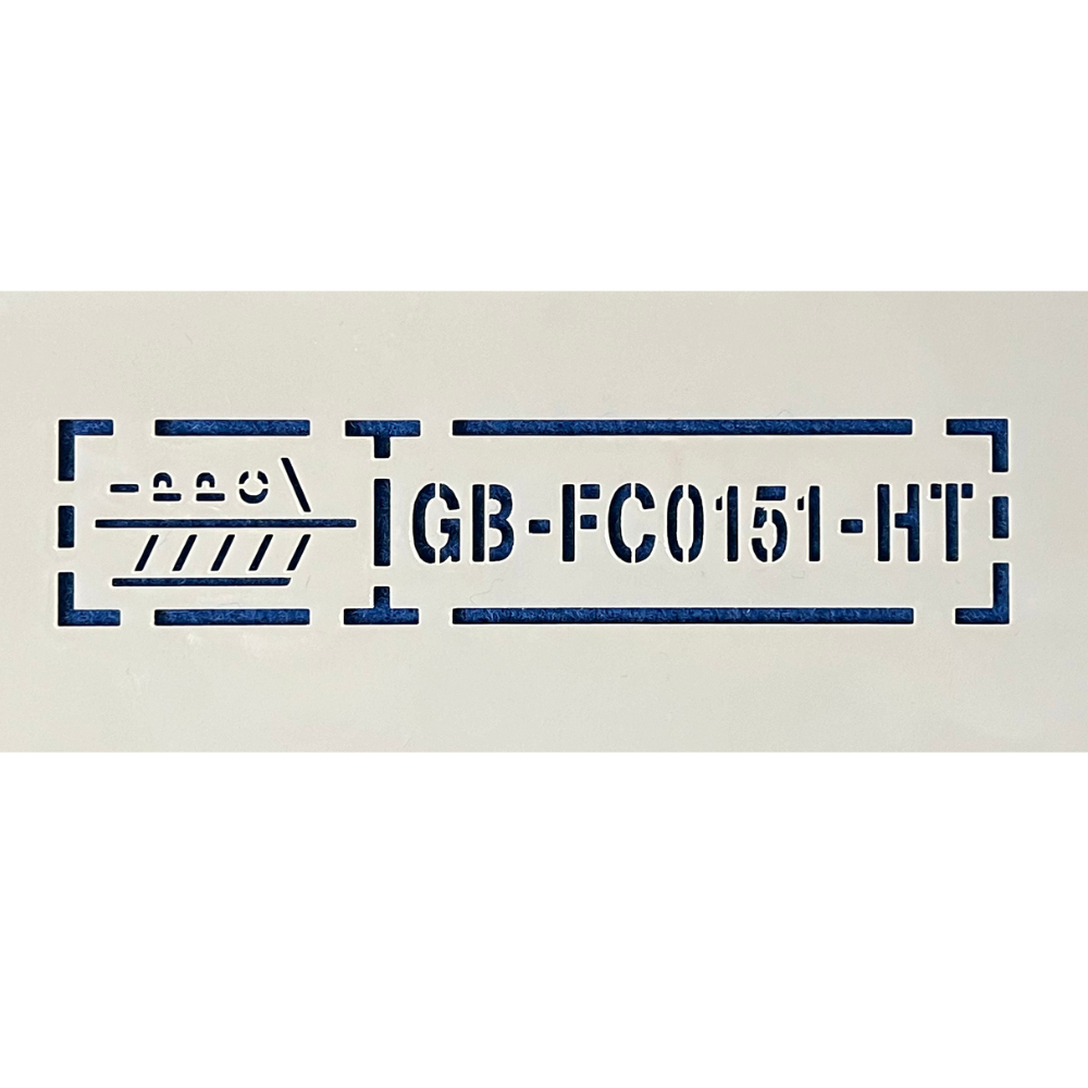 IPPC - ISPM 15 Zinc Stencil - 125 x 25mm - Stamps Direct Ltd