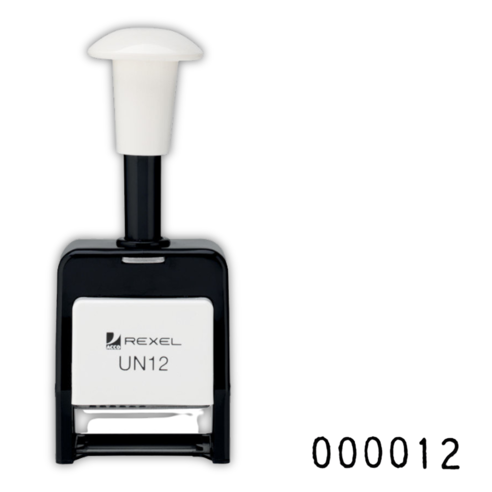 Rexel UN12 Automatic Number Stamp (Trodat 5746) 4.5mm Gothic Font ...