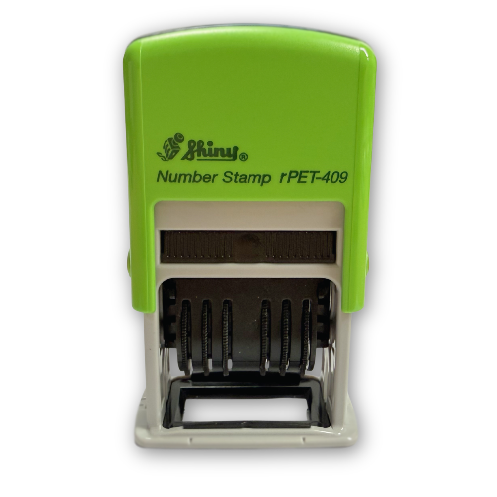 Self-inking Number Stamp 4mm rPET-409 - Stamps Direct Ltd