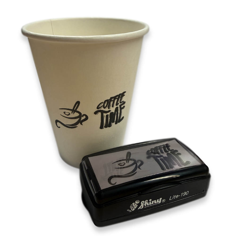 Custom Pre-inked Cup Stamp - Stamps Direct Ltd