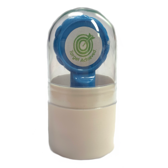 Funz 'Target Achieved' Pre-Inked Rubber Stamp - Stamps Direct Ltd