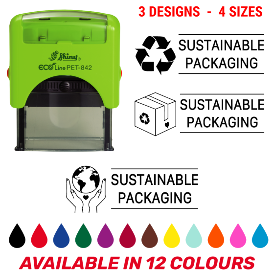 Recycled Self-inking Stamp - Sustainable Packaging - Stamps Direct Ltd