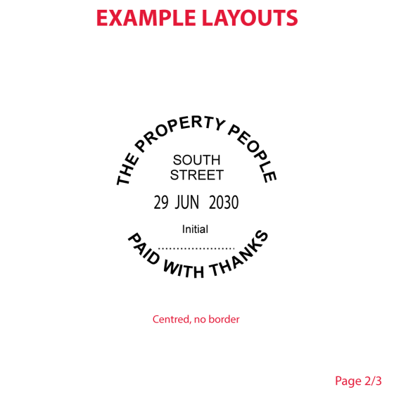 Shiny R-552D 50mm Custom Circular Self-Inking Rubber Dater Stamp ...