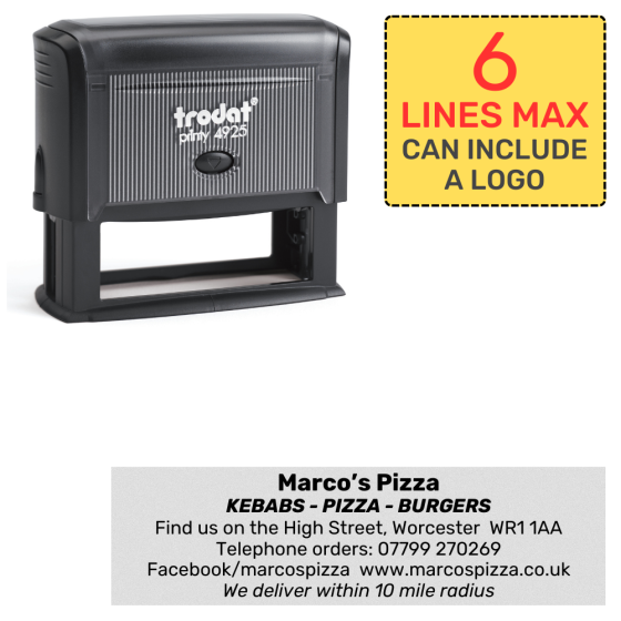 Trodat Self-Inking Rectangular Stamps (4925) | Stamps Direct