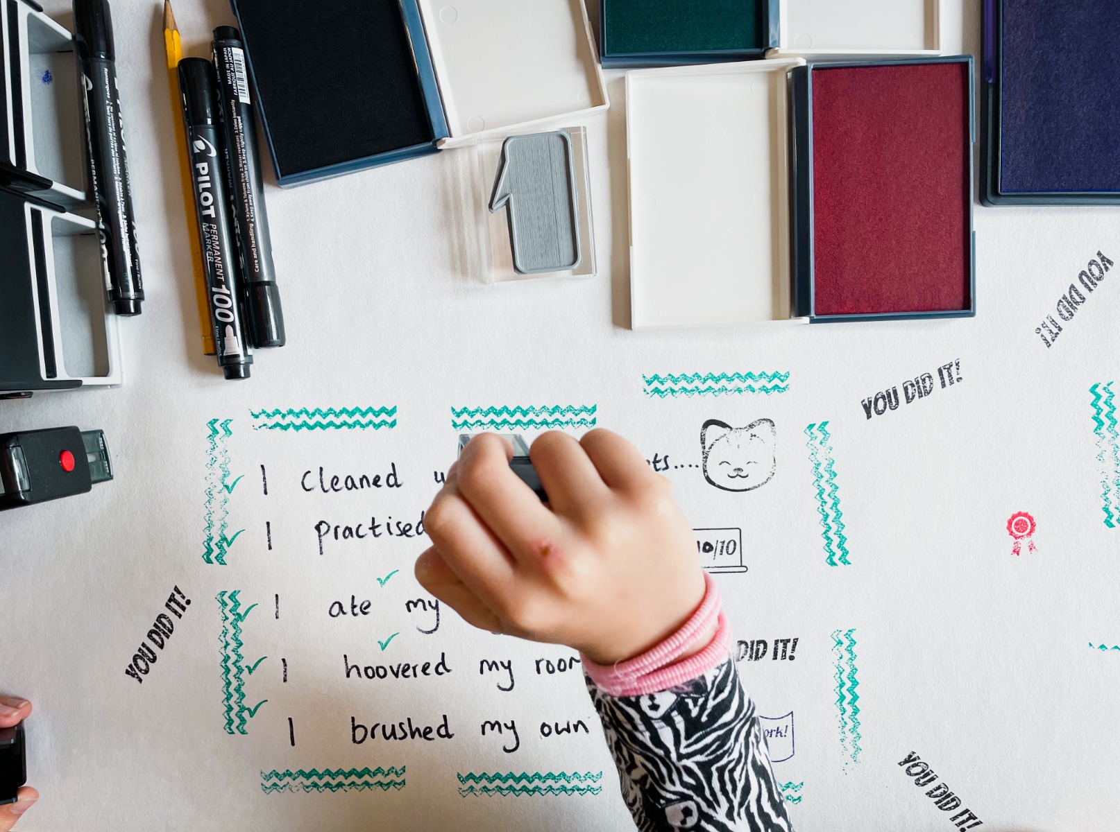 How To Make A Motivational Chart For Your Children - Stamps Direct